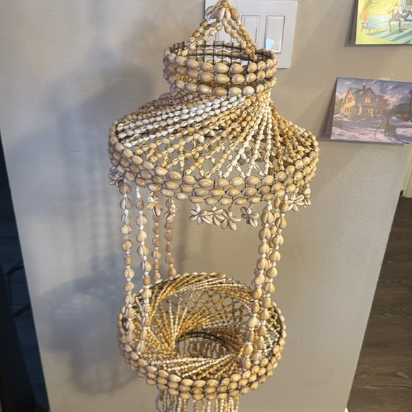 Unbranded | Wall Decor | Vintage 7s Cowrie Sea Shell Hanging Macrame ...